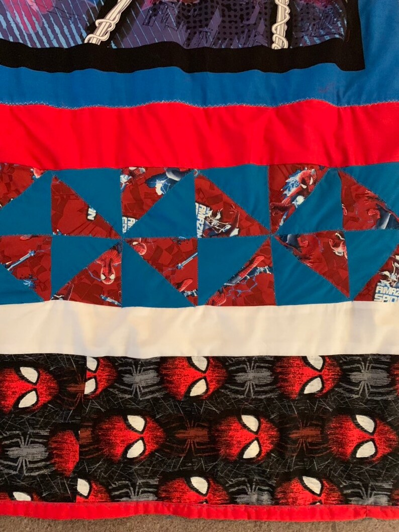 Spider-Man Twin Size Quilt | Etsy