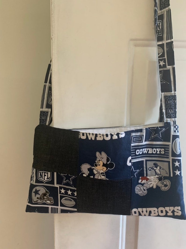 Cotton and Denim Mickey and Minnie Mouse Patchwork Purse - Etsy