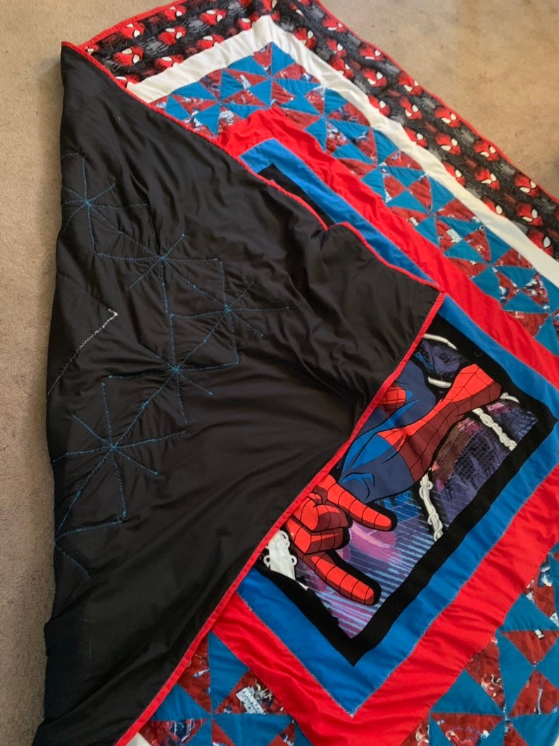 Spider-Man Twin Size Quilt | Etsy