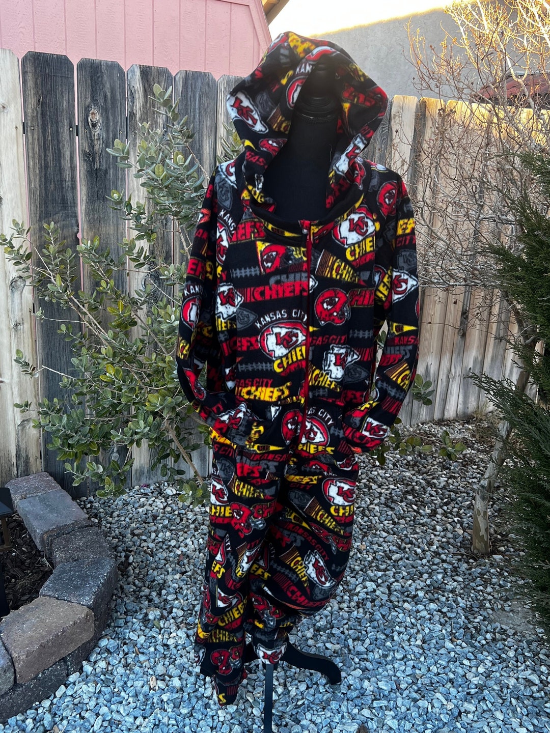KC Black Adult One Piece Pj's - Etsy