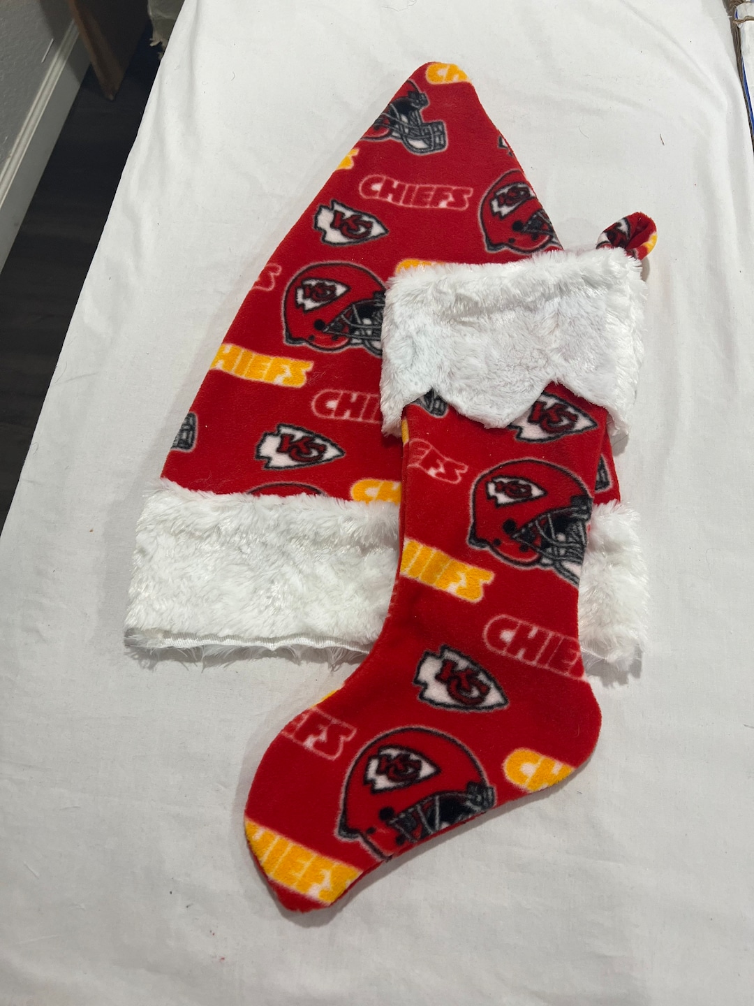 KC Santa Hat and Stocking - Etsy