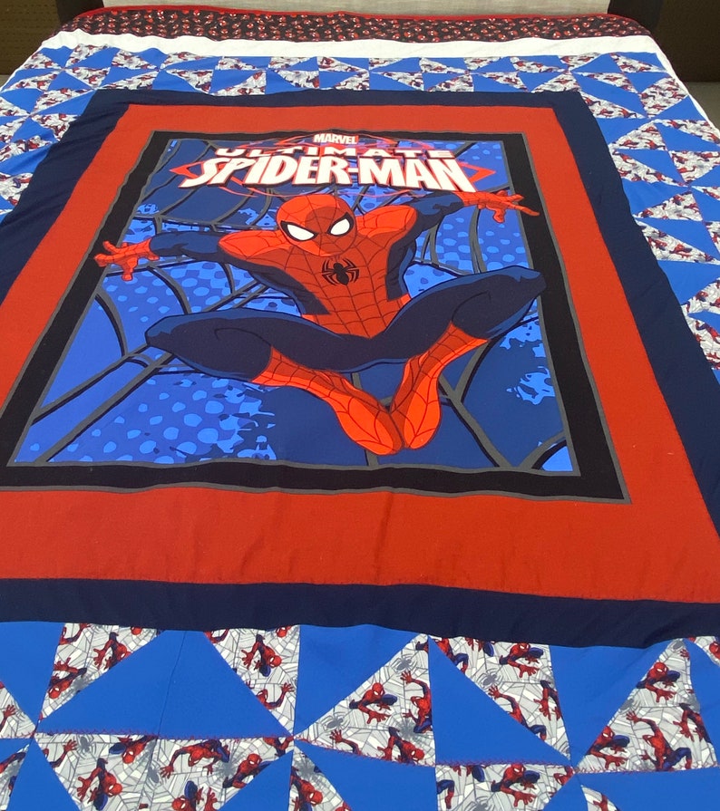 Queen Size Spider-man Quilt - Etsy