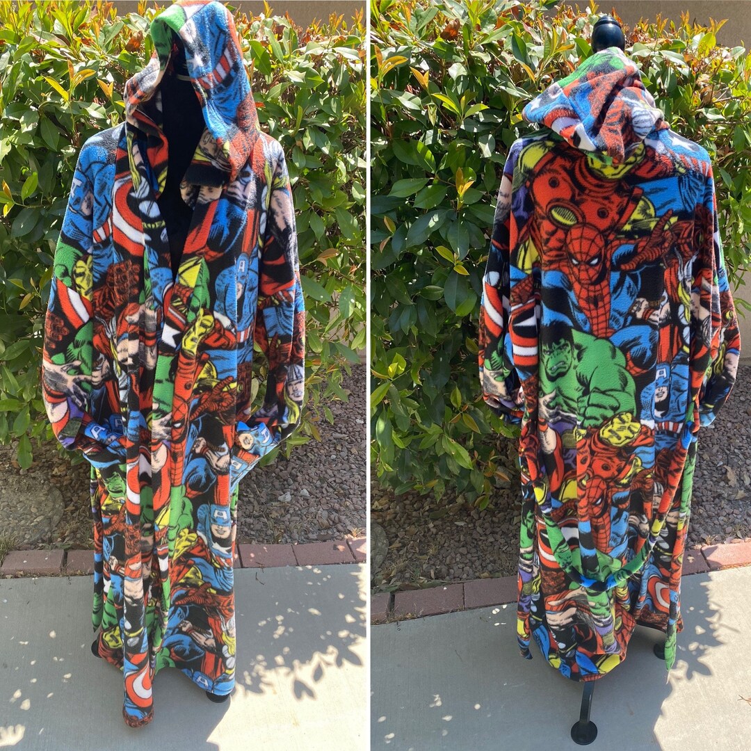 Hooded Unisex Adult Marvel Cosmic Robe - Etsy
