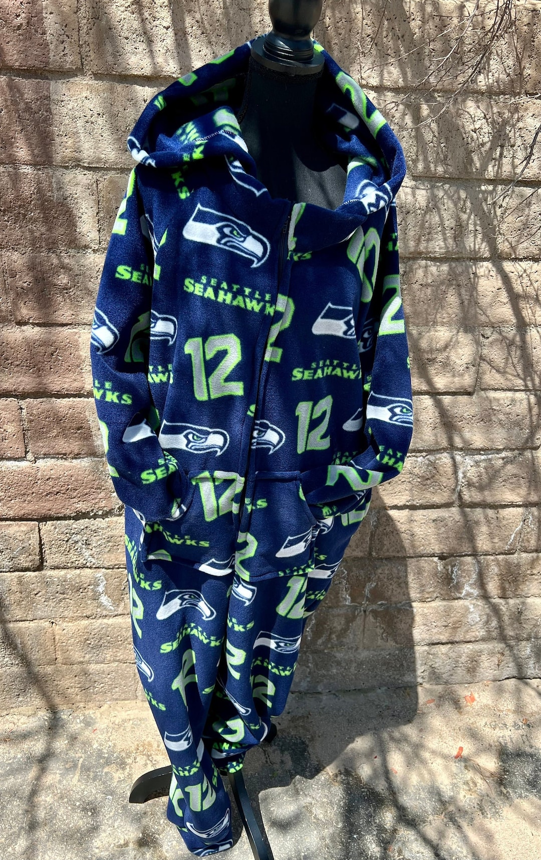 Seahawks Blue One Piece Pj’s - Etsy