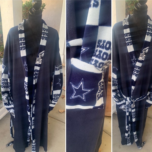 Dallas Cowboys Mens Bathrobe - Etsy