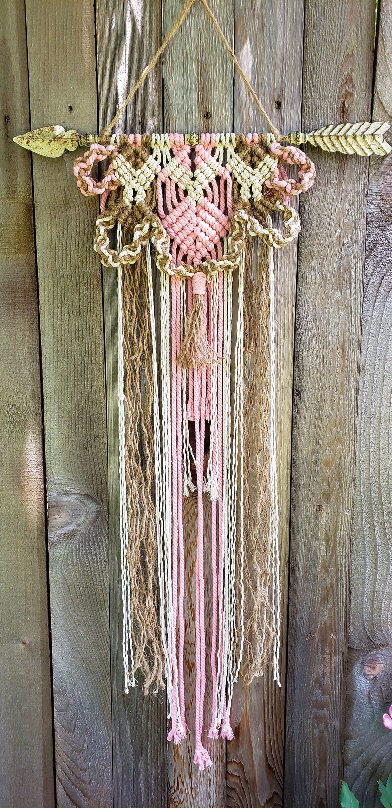 Hopi Macrame Wall Decor Metal Arrow Wall Art Macrame Wall - Etsy Ireland