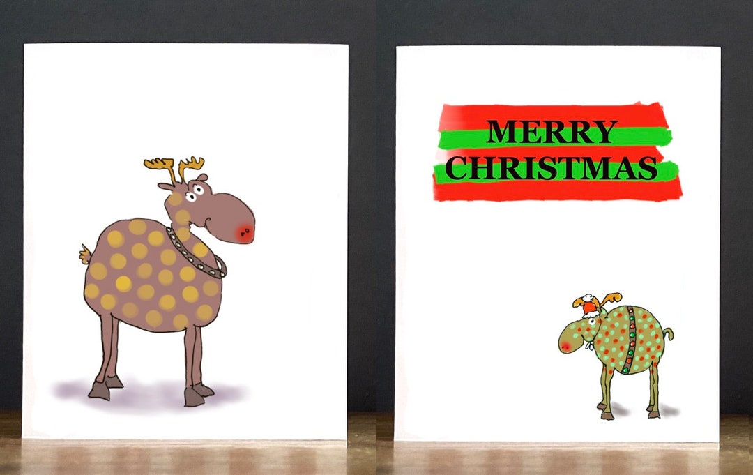 Christmas Cards: Rudolph - Etsy