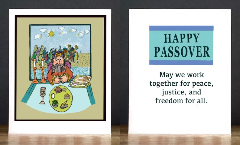 Passover Greeting Card: at the Table - Etsy