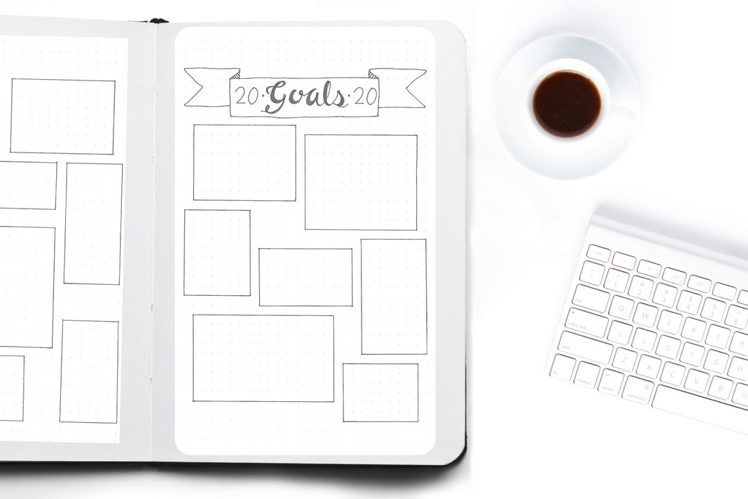 Letter Sized Journal Goals Page // Printable Planner // Journal Goal ...