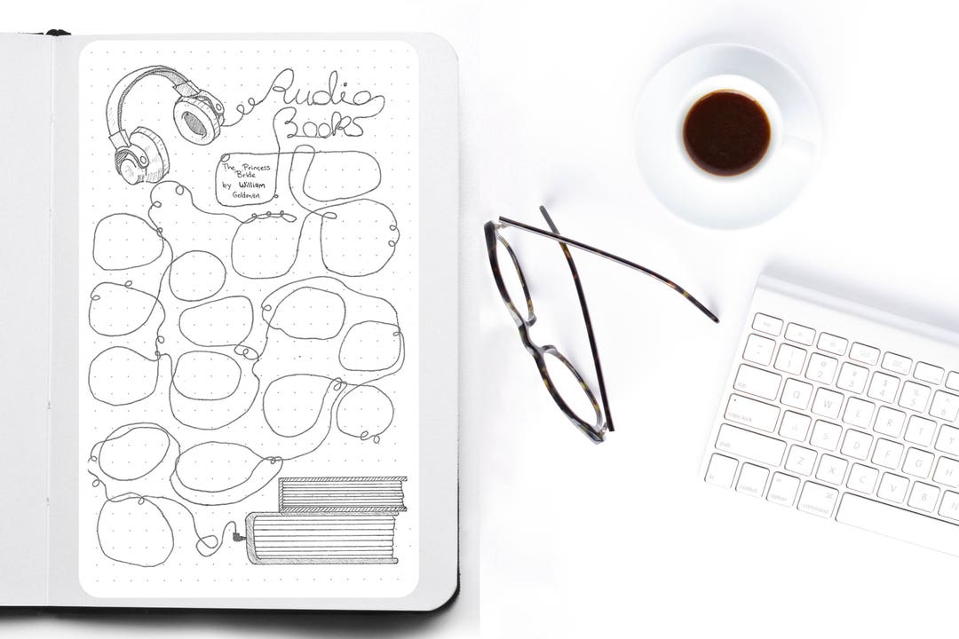 Letter Size Audiobook Tracker // Printable Planner // Downloadable ...