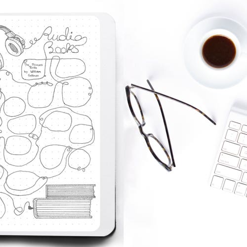 Letter Size Audiobook Tracker // Printable Planner // - Etsy