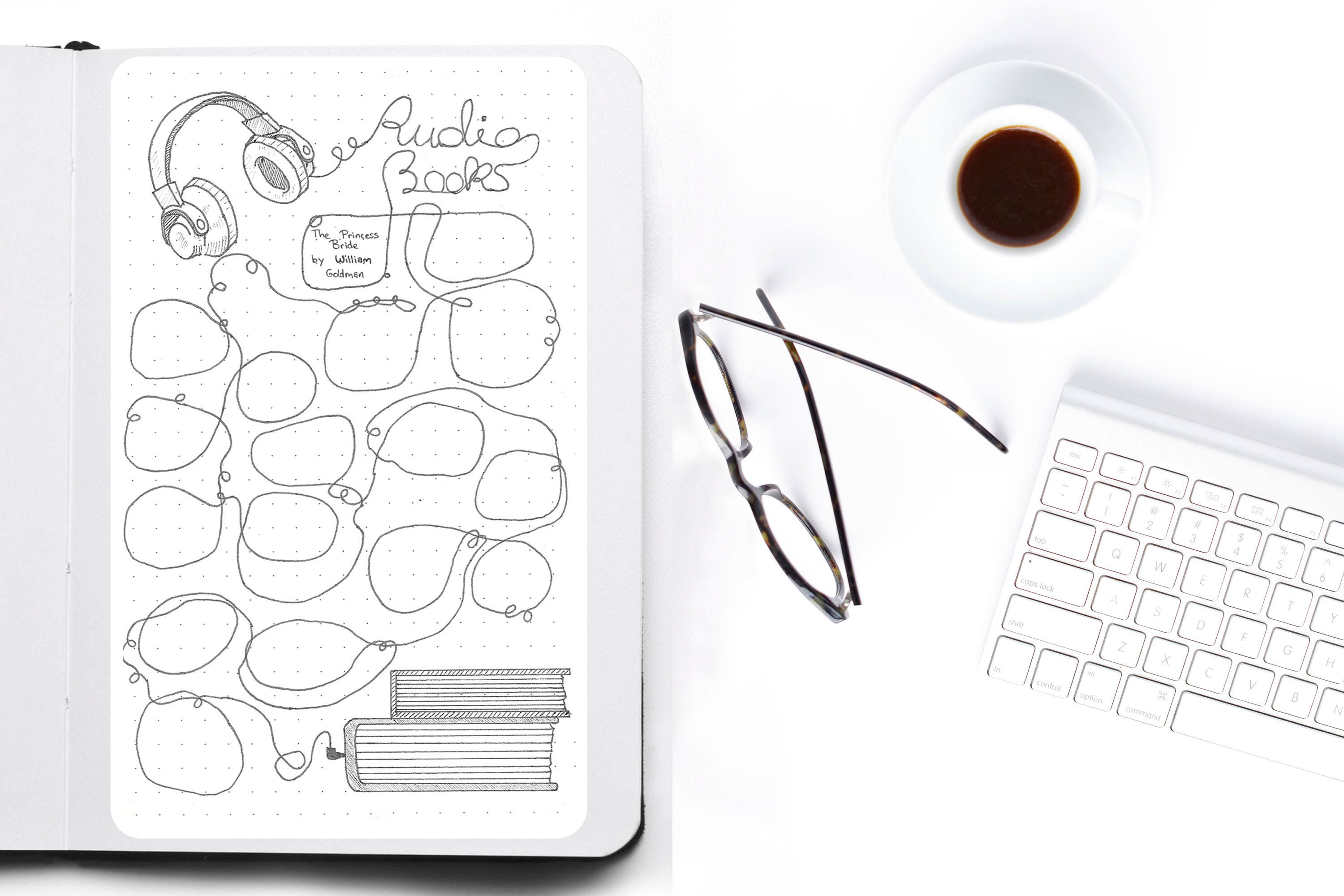 Letter Size Audiobook Tracker // Printable Planner // Downloadable ...