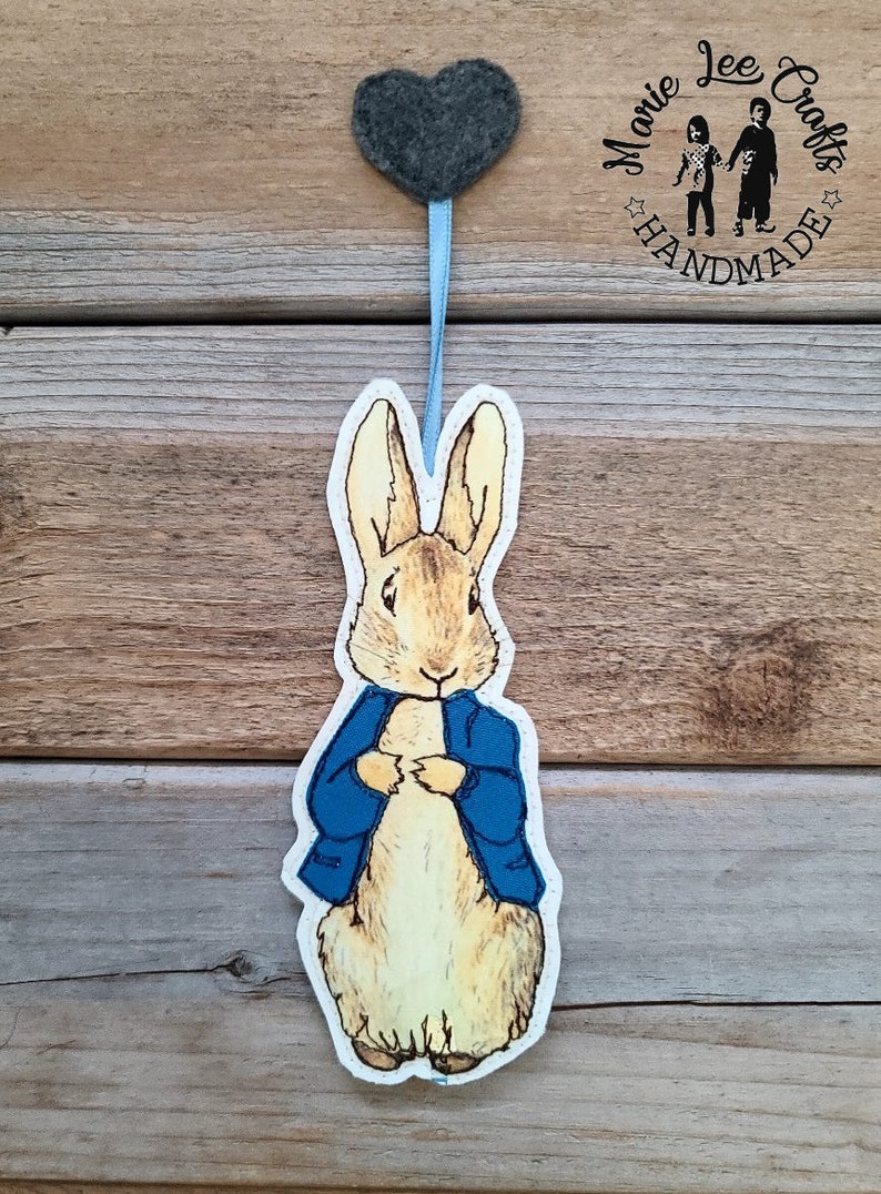 Peter Rabbit Fabric Bookmark by Beatrix Pottercustom Made - Etsy