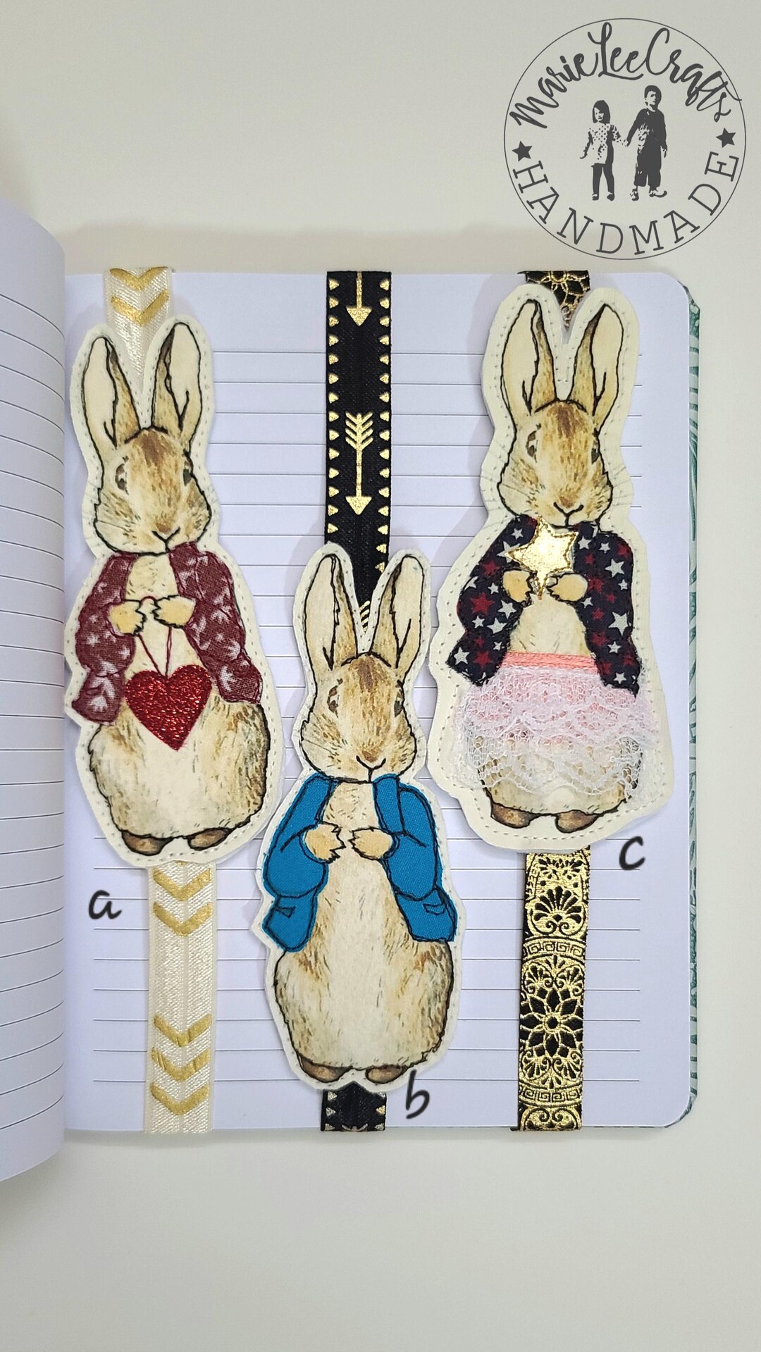 Peter Rabbit, Flopsy and Mopsy Free Embroidery Fabric Book Band, Custom ...