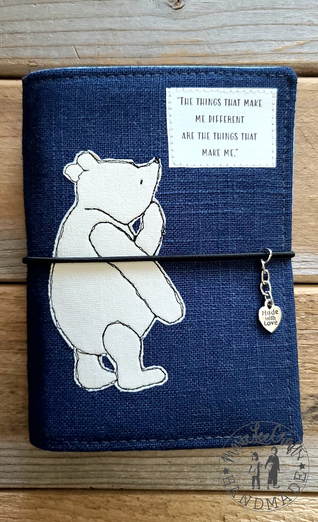 Winnie the Pooh-different Me Fabric Cover for Travelers Notebook ...