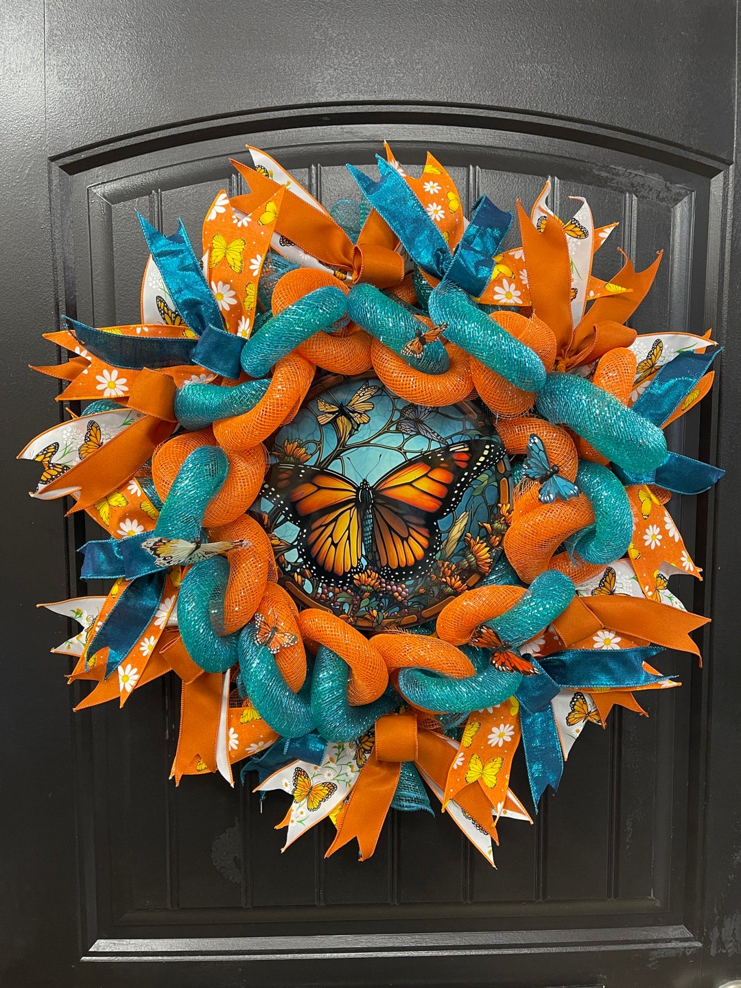 Spring Monarch Butterfly Wreath, Mothers Day Gift, Gift for Her ...