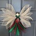 Rustic Angel Tree Topper, Country Christmas Decor Wreath, Holiday ...