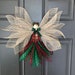 Rustic Angel Tree Topper, Country Christmas Decor Wreath, Holiday ...