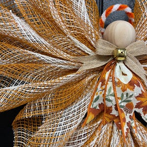 Autumn Fall Angel Wreath, Angel Tree Topper, Thanksgiving Decor Front ...