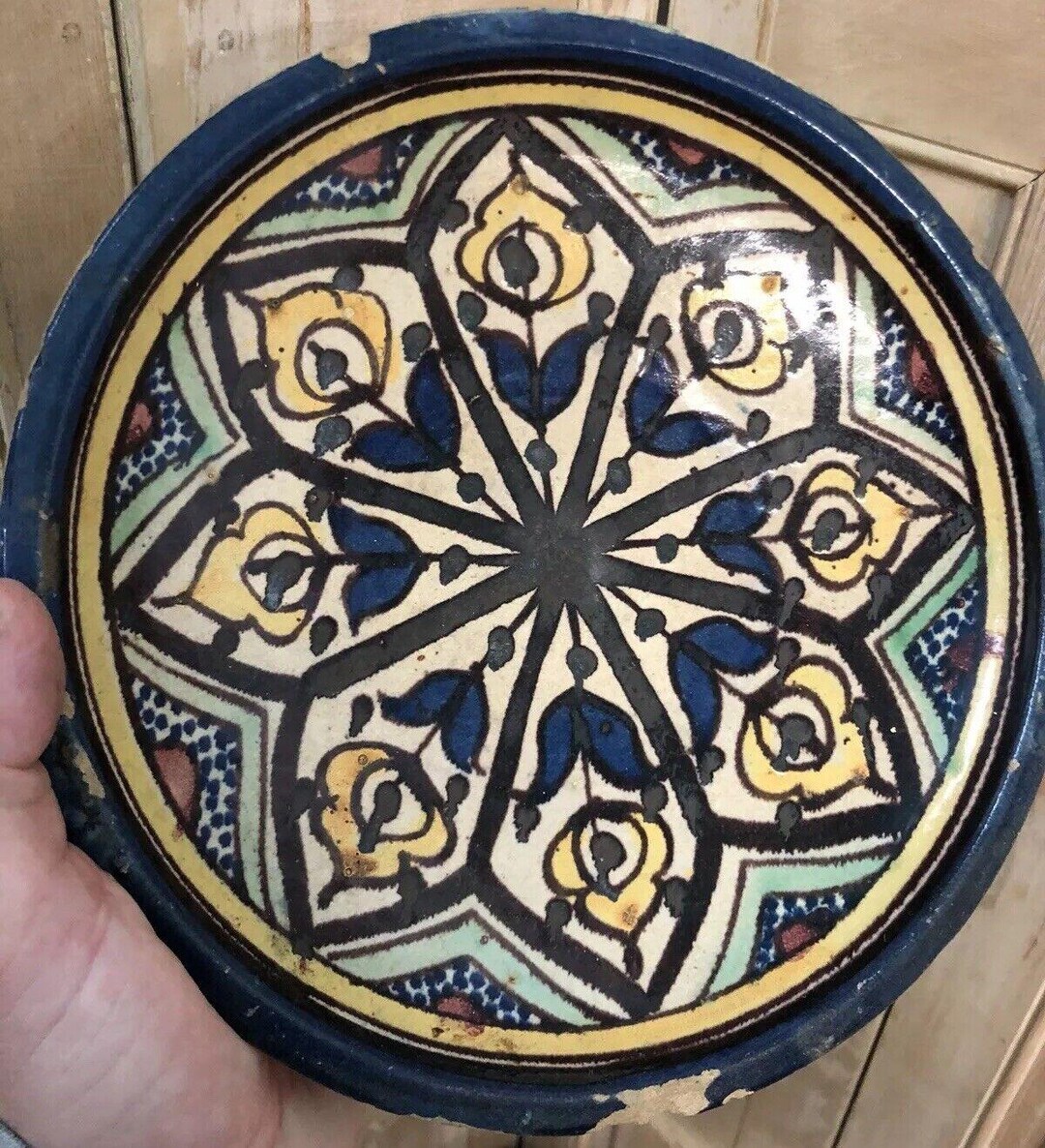 Moroccan Dish Morocco Ceramics From Fez Morocco Ceramic Islamic Art ...