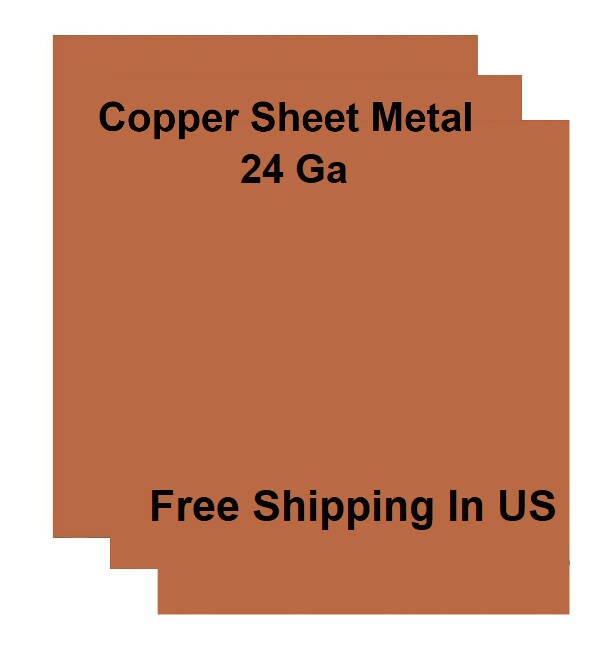 24 Ga Solid Copper Sheet Metal / One Side is Covered With PVC - Etsy