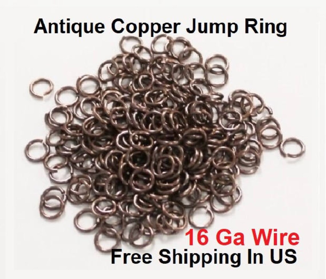 Antique Copper Jump Ring 16 Ga Wire 1 Oz Pack Saw Cut - Etsy