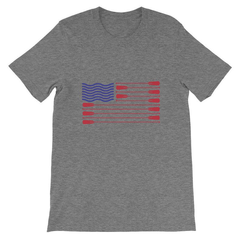 American Flag Rowing T-shirt Crew Rowing Oar Tee Fourth of | Etsy