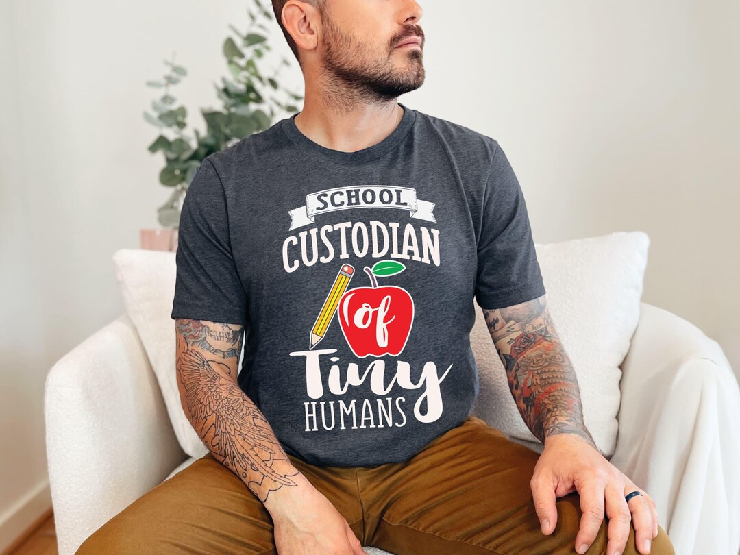 School Custodian of Tiny Humans T-shirt | School Janitor | First Day of ...