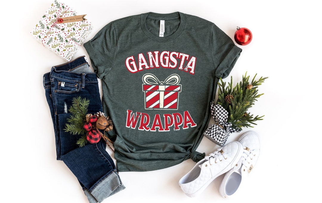 Gangsta Wrappa Navidad Presente Camisa / Regalo para ella / Gangster ...