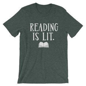 Reading is Lit T-shirt Funny English Teacher Tee - Etsy