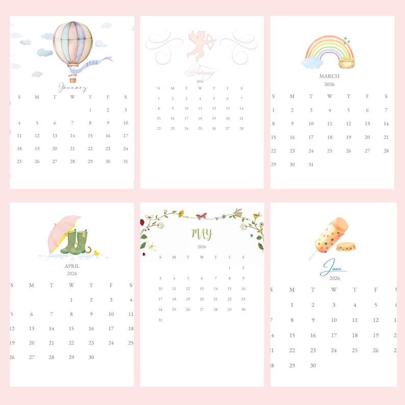 2026 Hand-sparkled Desk Calendar: Artisan Glitter Detail - Luxe Gift ...