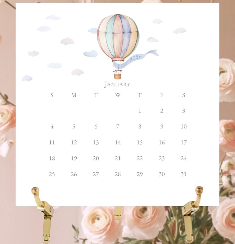 2026 Hand-sparkled Desk Calendar: Artisan Glitter Detail - Luxe Gift ...