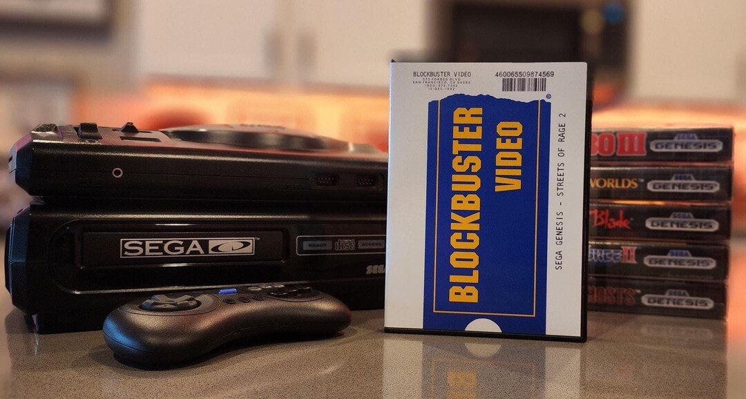 Blockbuster Sega Genesis Case With Custom Printed Game Title Insert ...