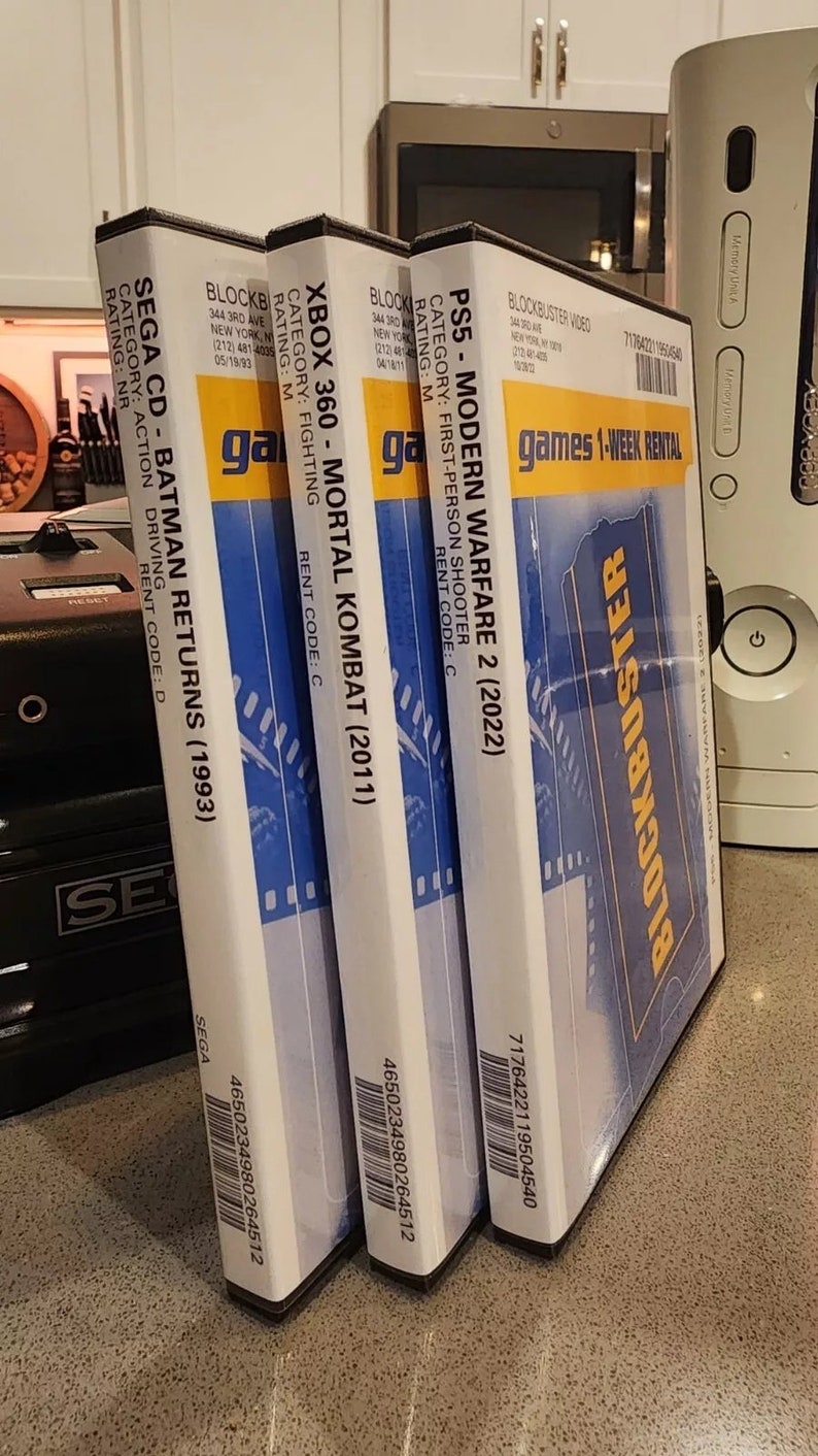 Blockbuster DVD/BD Video Game Case With Custom Game Insert ...