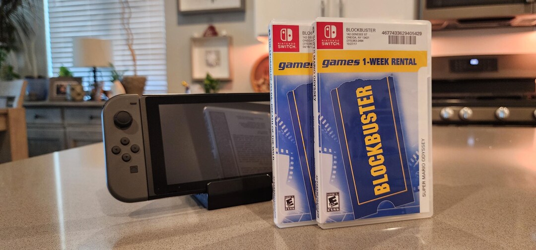 Blockbuster Nintendo Switch Video Game Case With Custom Game Insert ...