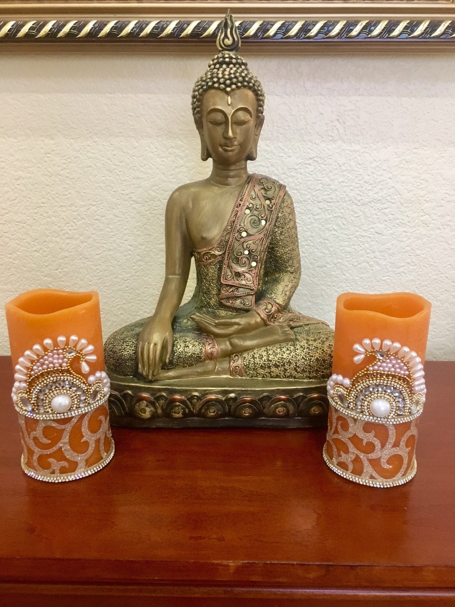 Decorative LED Candle Set/diwali Decor/ Mehndi Decor/mothers | Etsy