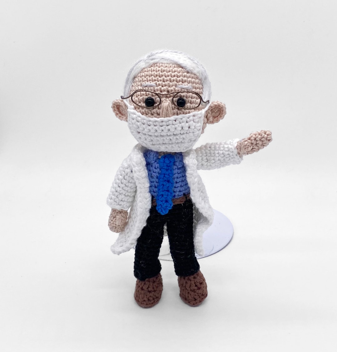 Crochet Dr. Fauci Doll Pattern: Amigurumi Political Figure (PDF Pattern ...
