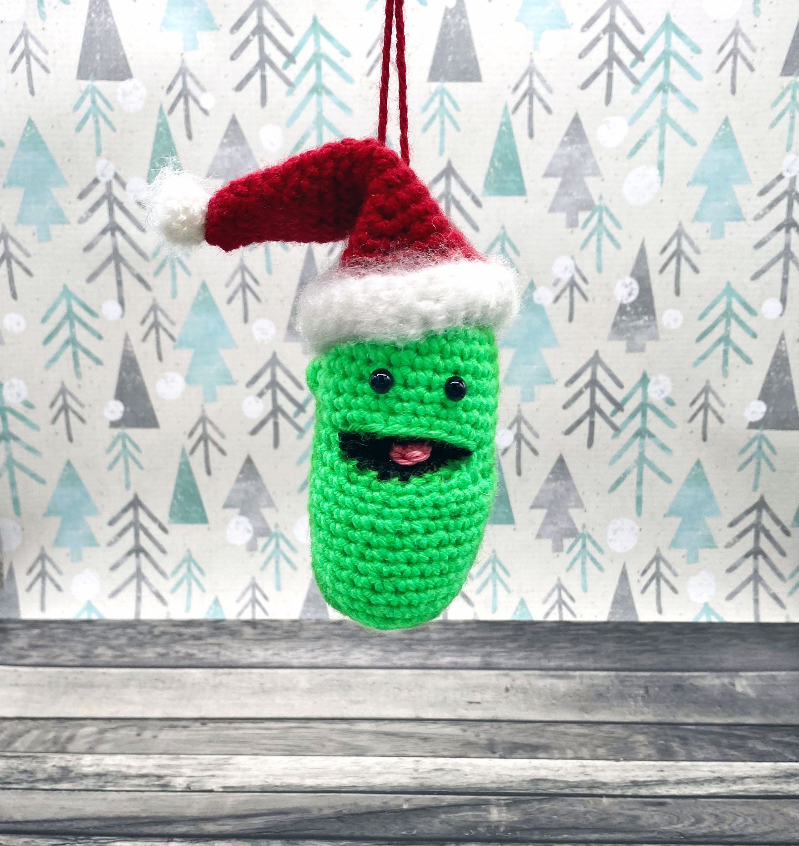PDF Pattern for Crochet Christmas Pickle Ornament for Tree and - Etsy