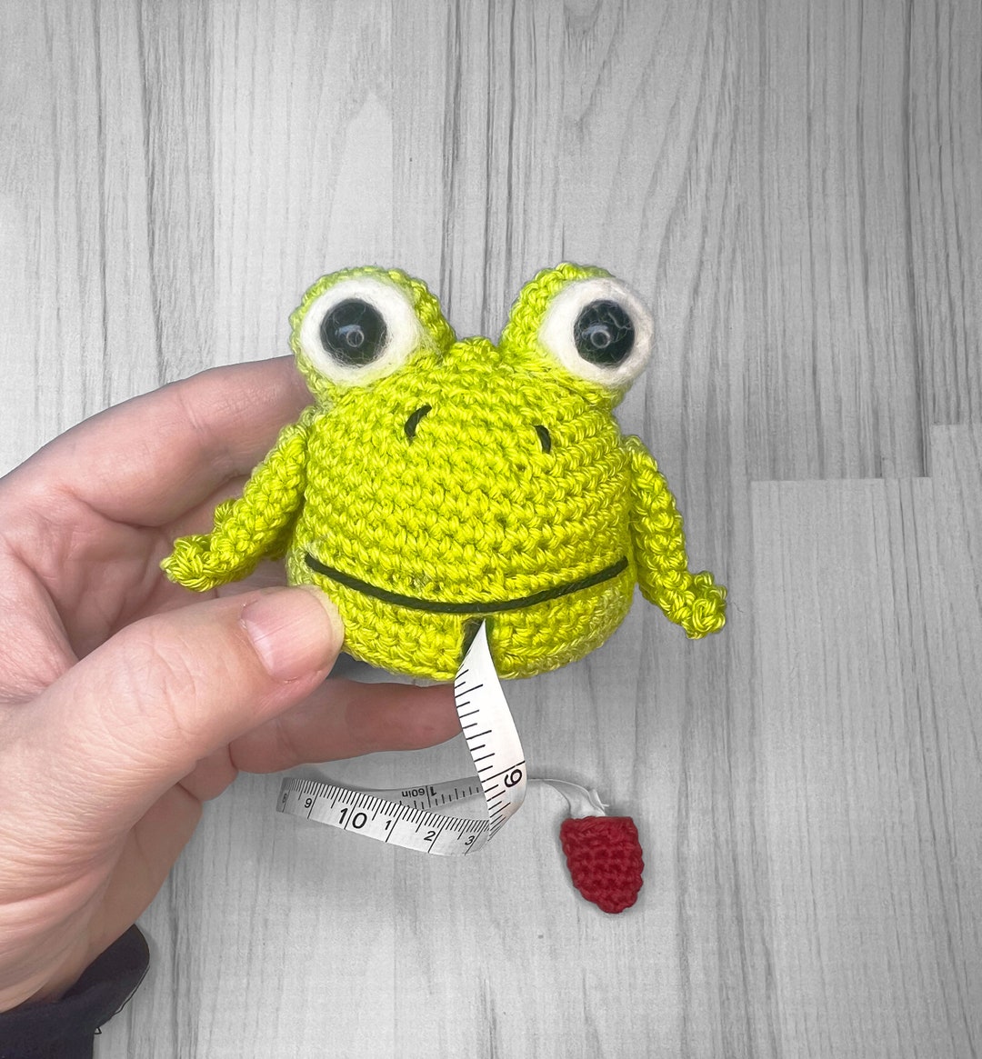Jerome the Crochet Frog Tape Measure Cozy and Pin Cushion Pattern Only ...