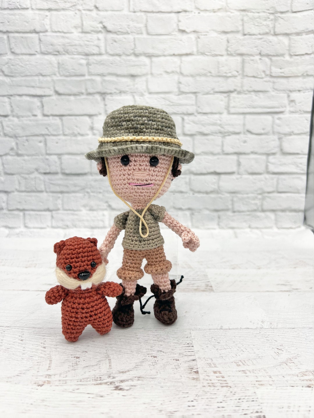 Pattern Only: Man and His Gopher, Amigurumi Crochet Doll, Golf Lover ...