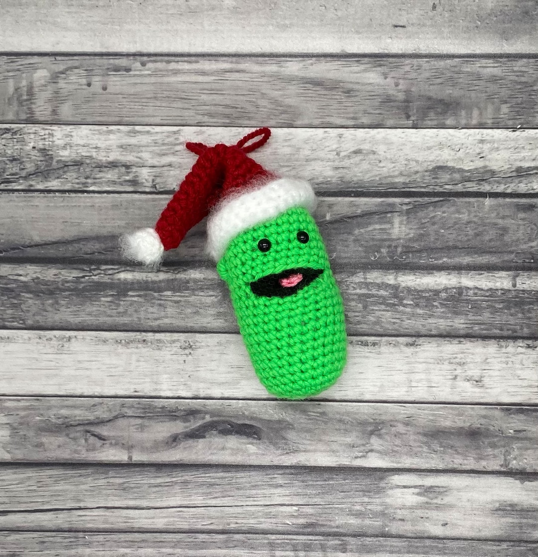 PDF Pattern for Crochet Christmas Pickle Ornament for Tree and Home ...