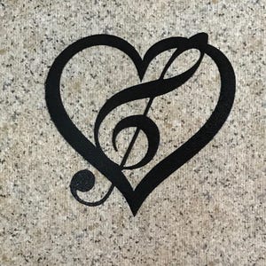 MUSIC HEART Metal Art, Metal Art, Metal Wall Art, Metal Wall Decor ...