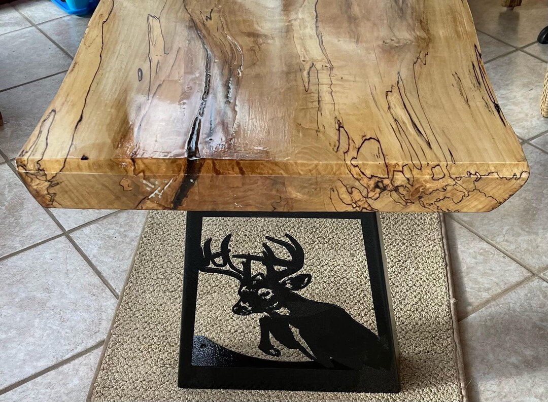 DEER Metal Bench Leg, Table,live Slab Wood Table Leg, Metal Table Legs ...