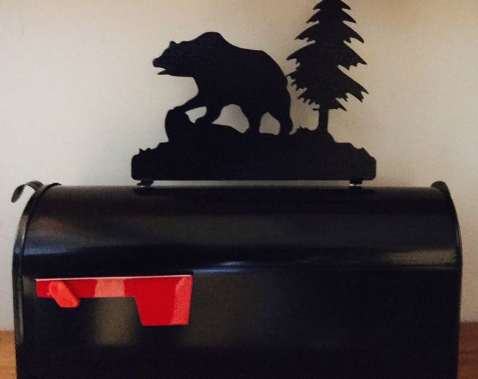 BEAR Mailbox Topper, Mailbox Topper, Mailbox Topper Metal, Metal ...