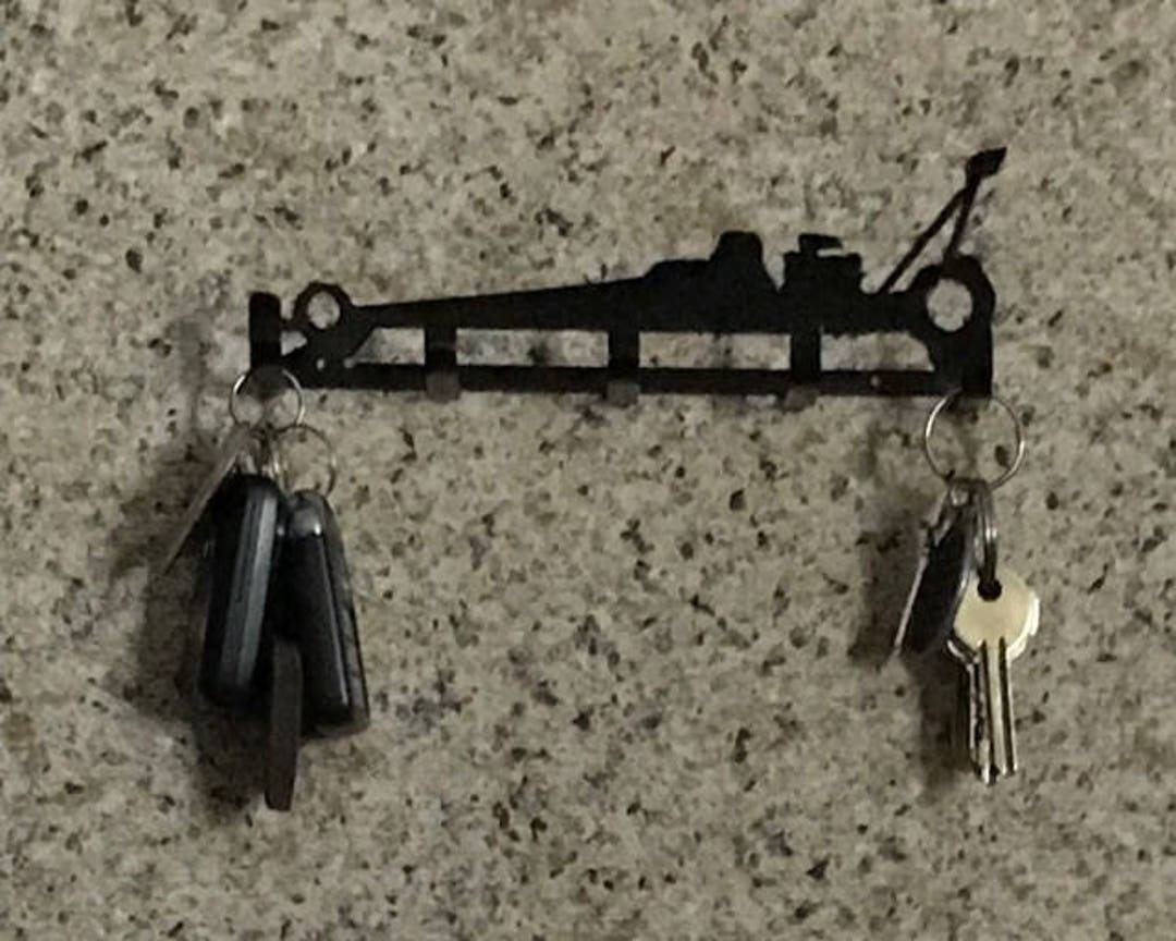 DRAGSTER KEY HOLDER, Key Holder, Key Holder for Wall, Metal Key Holder ...