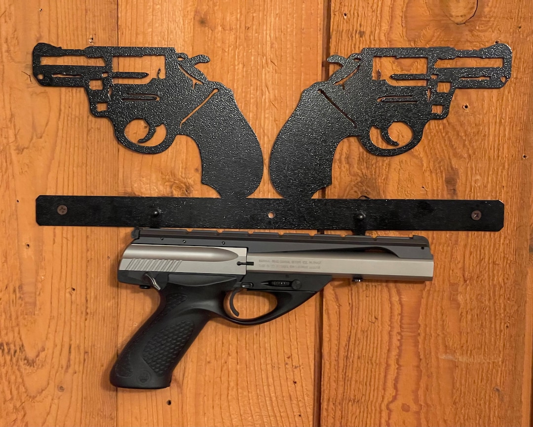 TWO REVOLVERS Pistol Holder, Pistol, Pistol Holder, Gun Holder, Gun ...