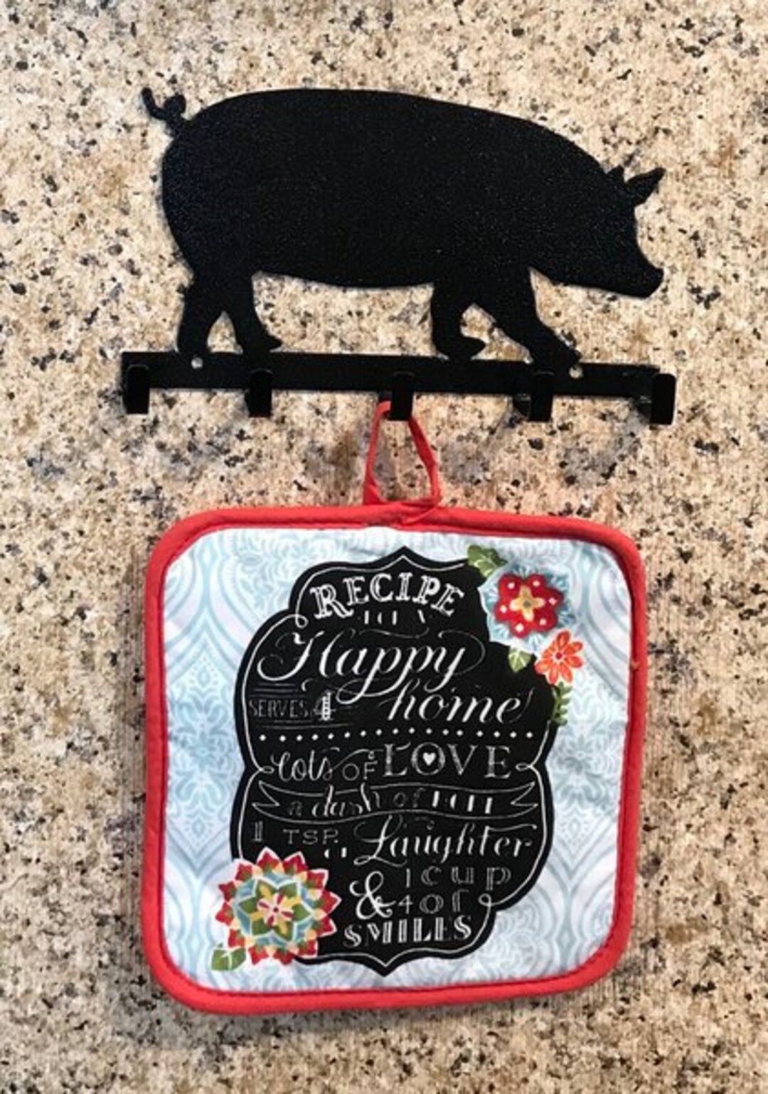 PIG POT HOLDER Pot Holder Pot Holder Hooks Metal Pot Holder - Etsy