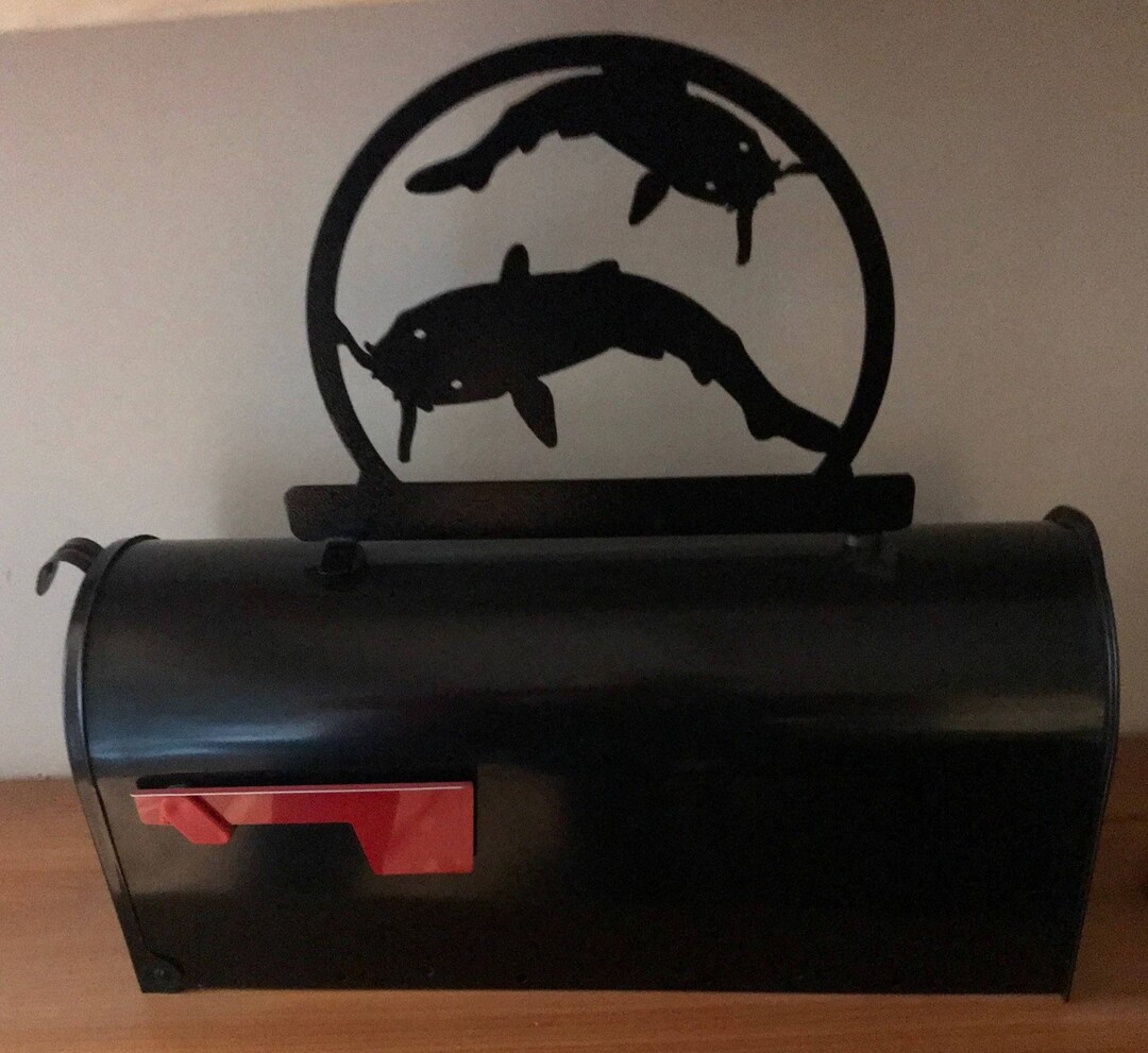 CATFISH Mailbox Topper, Mailbox Topper, Mailbox Topper Metal, Metal ...