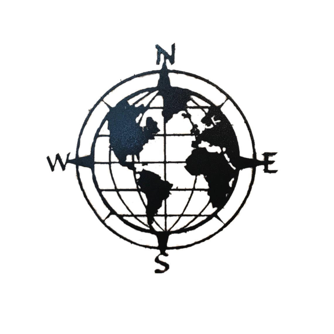 COMPASS Metal Art Metal Art Metal Wall Art Metal Wall | Etsy