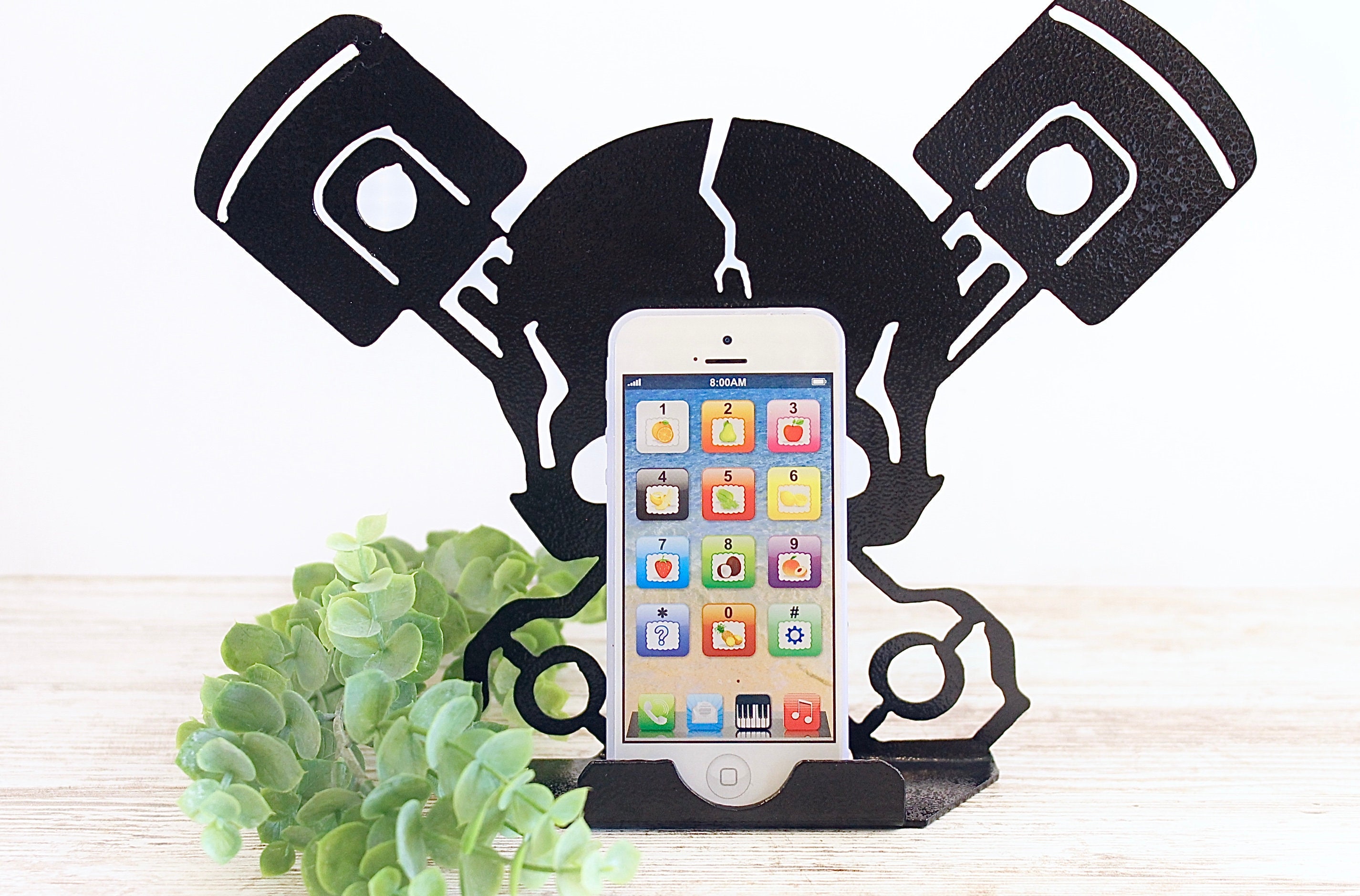 SKULL W/ PISTONS Phone Holder Phone Holder Phone Stand | Etsy